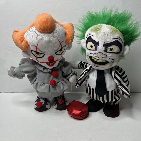 Gemmy | Toys | Horror Movies Beetlejuice Pennywise 2 Animated Waddlers ...